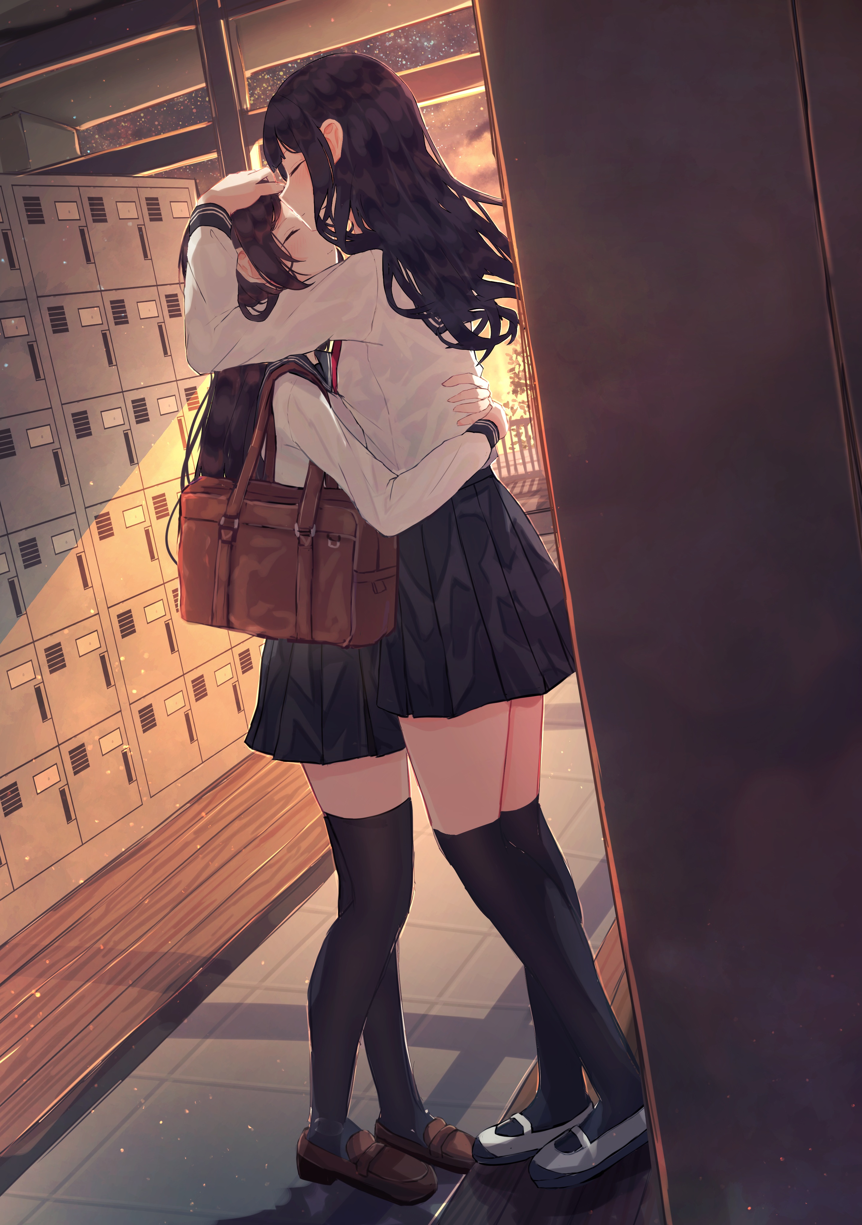 Benevole Seifuku Thighhighs Yuri 1128691 Yandere